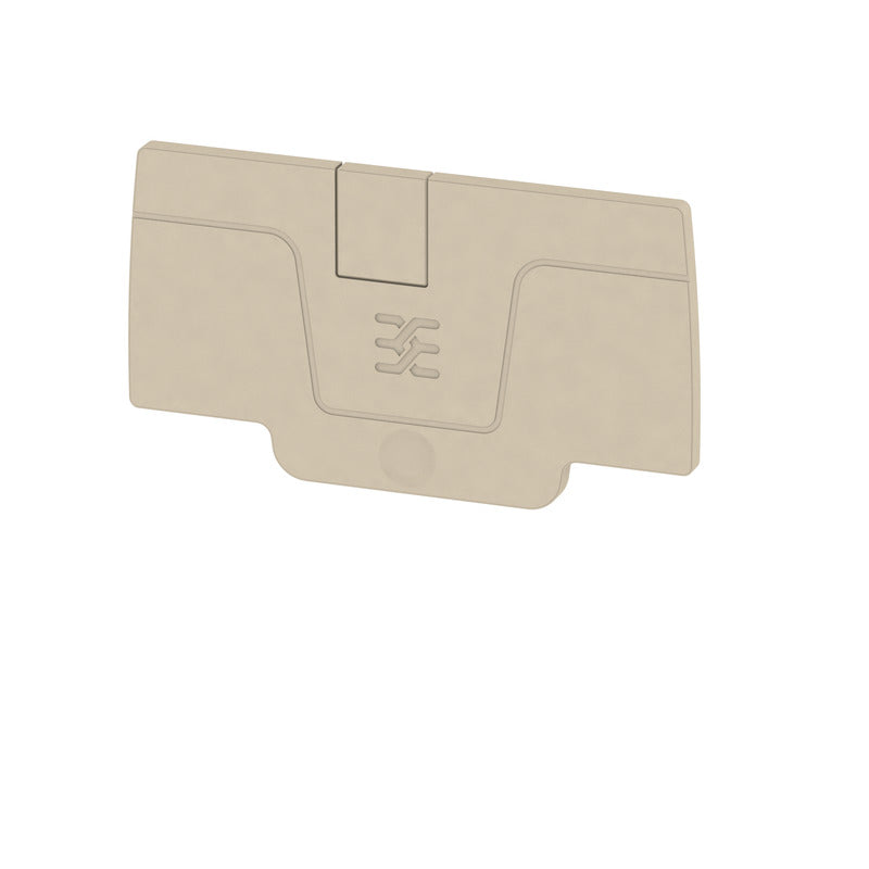 Beige End Plate to suit A-Series 4mm Terminals - AEP 2C 4 – TROPAC
