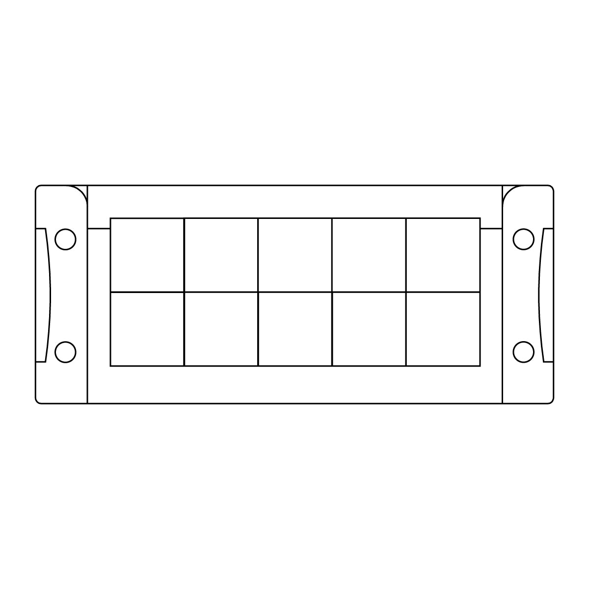 Black Plastic Split Cable Entry Frame IP54 (Tool Free) for 10 x – TROPAC