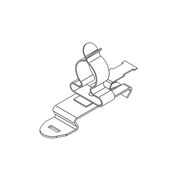 EMC Shield Clamps with Strain Relief for 11-17mm Cable, Din Rail Mount