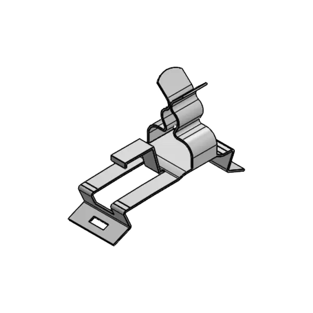 EMC Shield Clamps with Strain Relief for 3-12mm Cable, Din Rail Mount