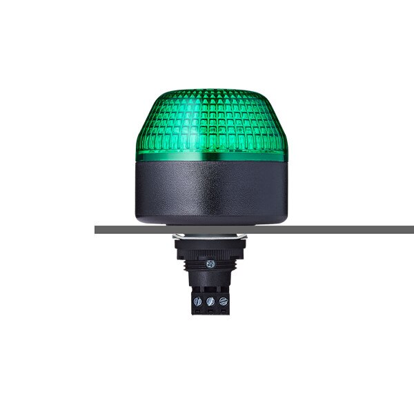 IBL Series M22 Ø65mm Panel Mount Beacon, Steady/Flashing Light, Green ...