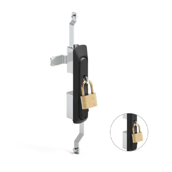 Black Alloy Swing Handle with Half Euro Barrel, Single Point Locking ...