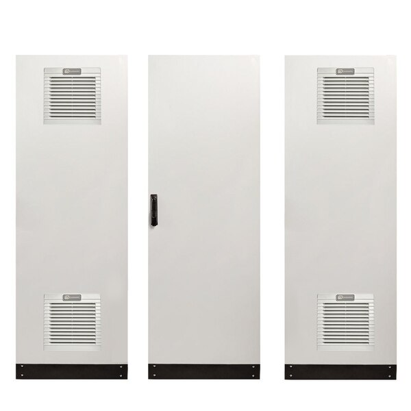Electrical Cabinet with Vents 1860H x 800W x 600D Grey