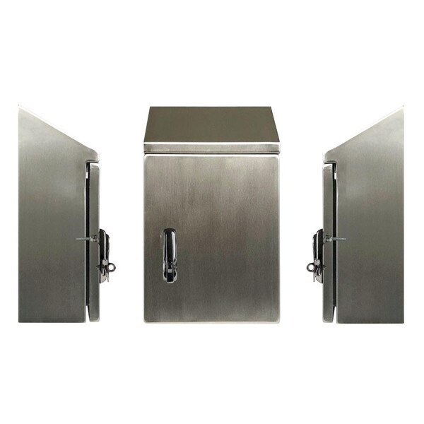 316 Stainless Steel Sloping Roof Electrical Enclosure with Padlockable ...