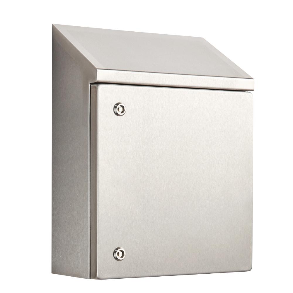 316 Stainless Steel Sloping Roof Electrical Enclosure 600H x 600W x ...