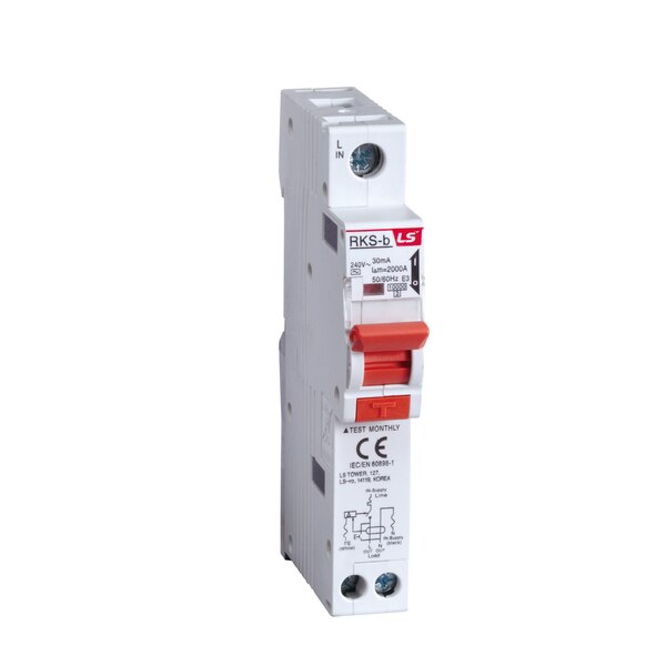 RKS-b 1P+N C40 30mA A-TYPE| LS RCBO 1 Pole 40A C Curve 10kA 30mA