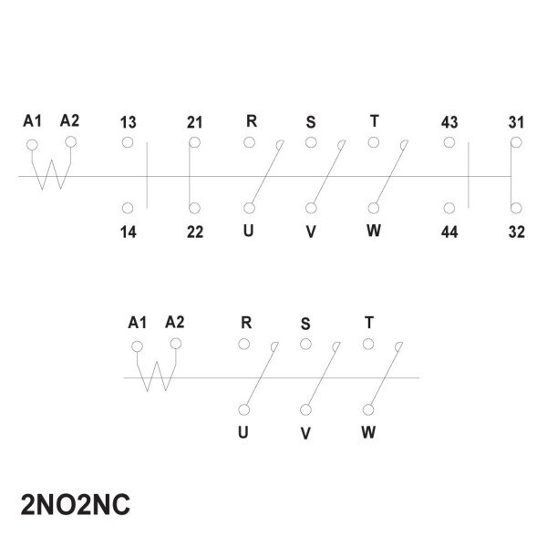 MC-100A AC415V | 55kW 3P Contactor 105A(AC3)/160A(AC1), Screw ...